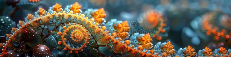A Computer Generated Image of a Coral Reef in the Ocean with Marine ...