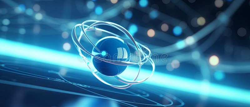 Computer Generated Image of a Blue Object Stock Illustration ...