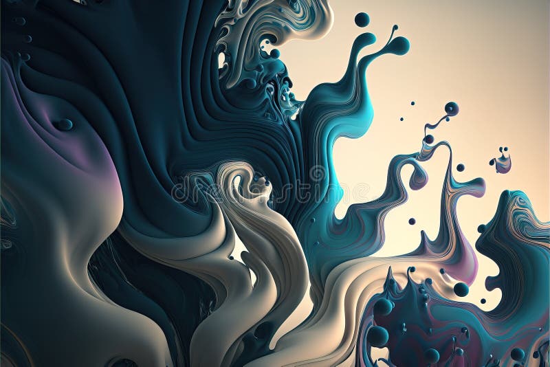 A Computer Generated Image of a Liquid Swirl Design on a Computer ...