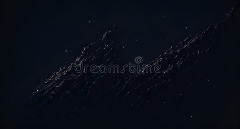 A Computer Generated Image of a Mountain Range at Night Created with ...