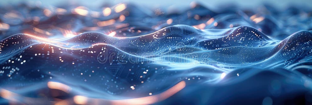 Computer Generated Image of a Powerful Water Wave Stock Image - Image ...