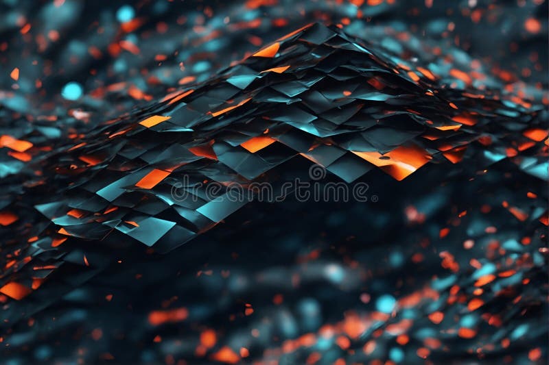 Computer Generated Image of an Abstract Structure. Generative AI. Stock ...