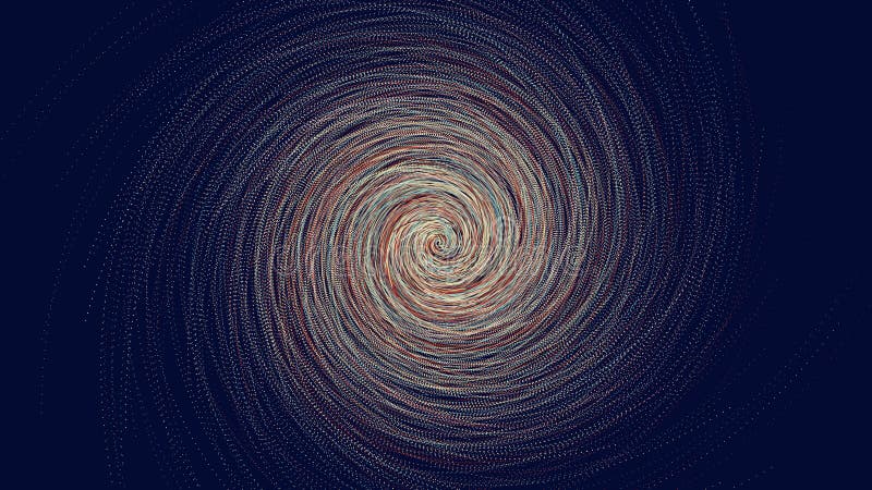Computer Generated Image of a Spiral Swirling in Space Stock ...