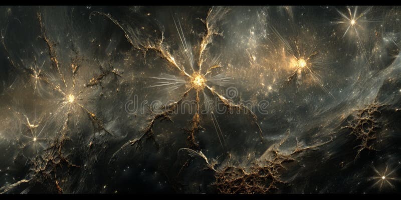 Computer Generated Image of a Star Cluster Stock Illustration ...