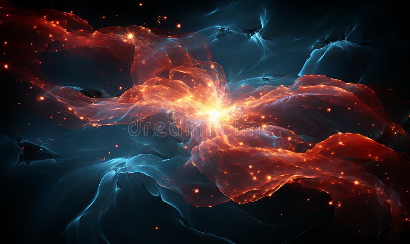 Computer Generated Image of a Star Cluster Stock Image - Image of study ...