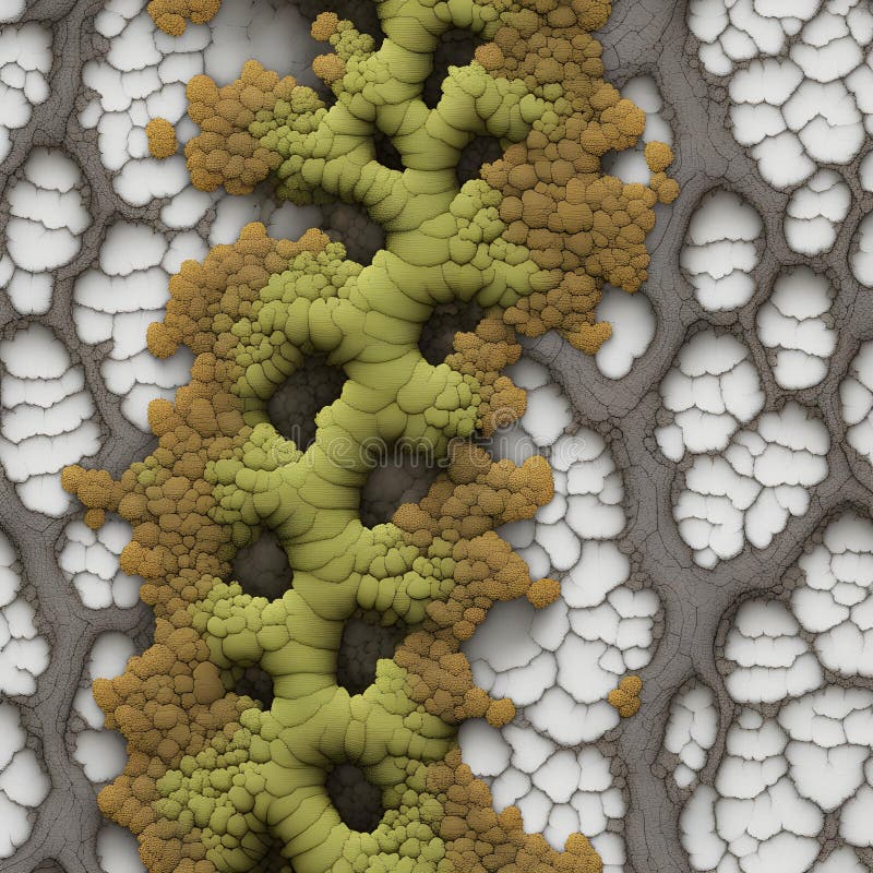 Computer-generated Image of a Vibrant Plant Pattern Stock Illustration ...