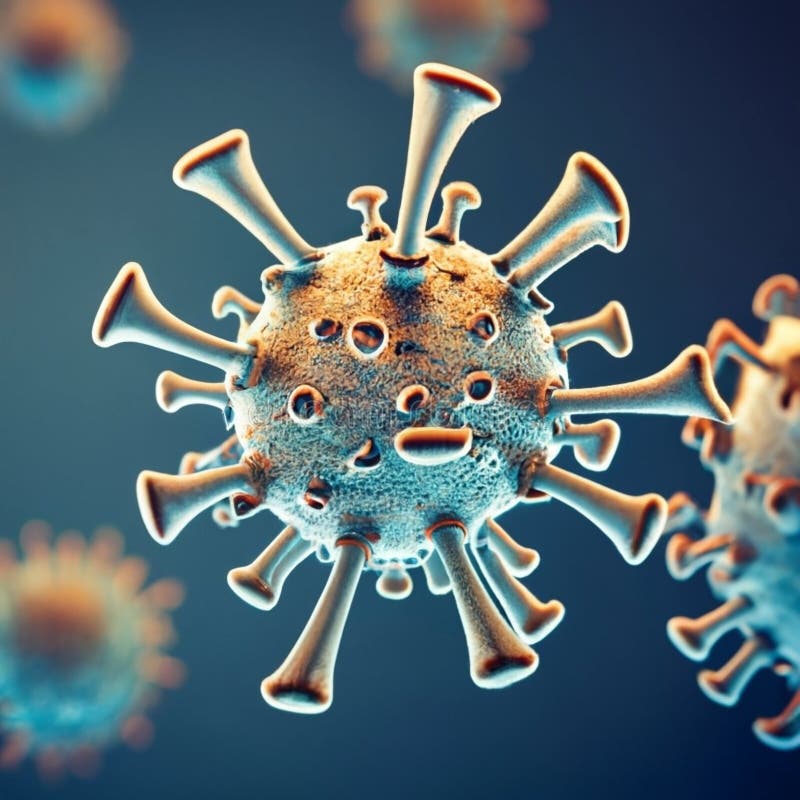 Computer Generated Image of a Virus Stock Illustration - Illustration ...