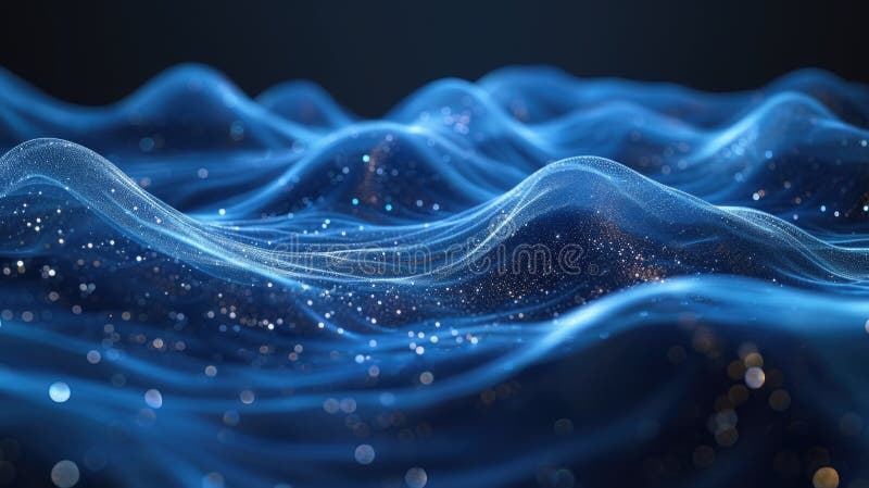 Computer Generated Image of a Water Wave. Generative AI. Stock Image ...