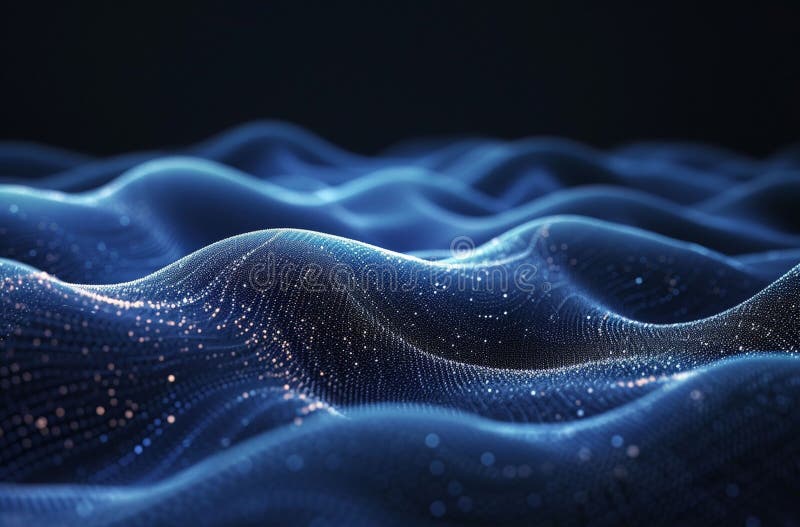 Computer Generated Image of Water Waves Stock Illustration ...