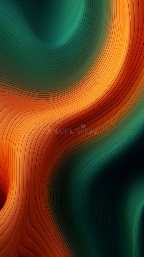 A Computer Generated Image of Wavy Lines. Generative Ai Stock Image ...