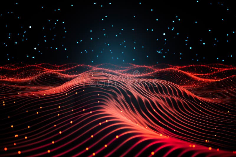 A Computer Generated Image of a Wavy Surface. Generative AI Image ...