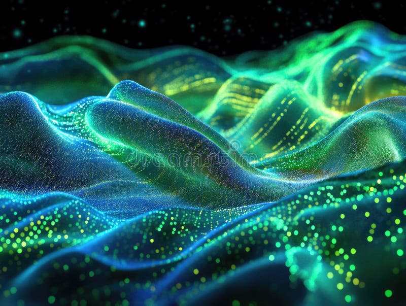 Computer Generated Light Wave Stock Image - Image of light, phenomenon ...