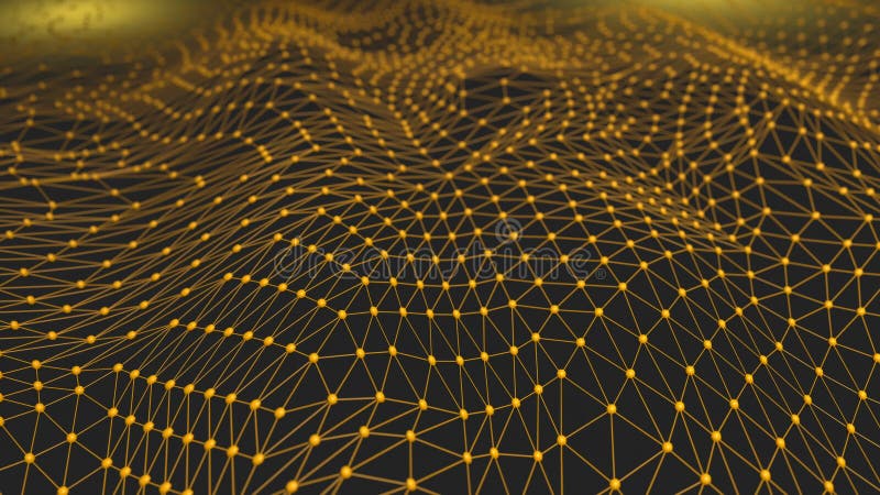 Molecule Fabric, Atomic Thin Layer, Nodes and Network Stock Video ...