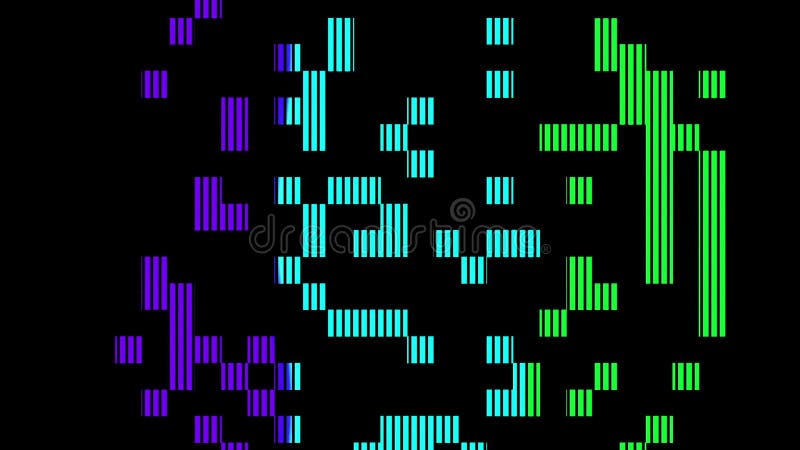 Computer Generated Pixel Art 8 Bit Vibrant Retro 80s Background. Stock ...