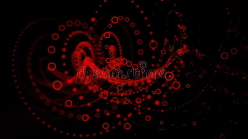 Computer Generated Red Spiral Shape Spins Stock Illustration ...