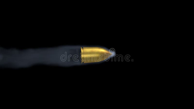 Computer Generated Representation of a Flying Bullet with Alpha Channel ...