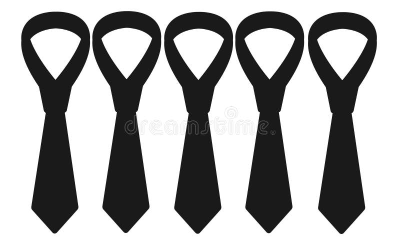 Neck Tie Silhouette Stock Illustrations – 3,069 Neck Tie Silhouette ...