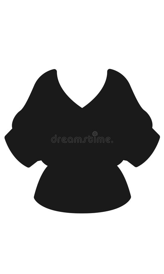 Single Short Dress Top Outline Silhouette Stock Illustrations – 4 ...