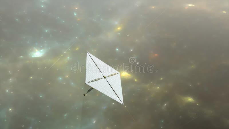 Solar Sail, Artist Concept Rendering. Stock Footage - Video of energy ...