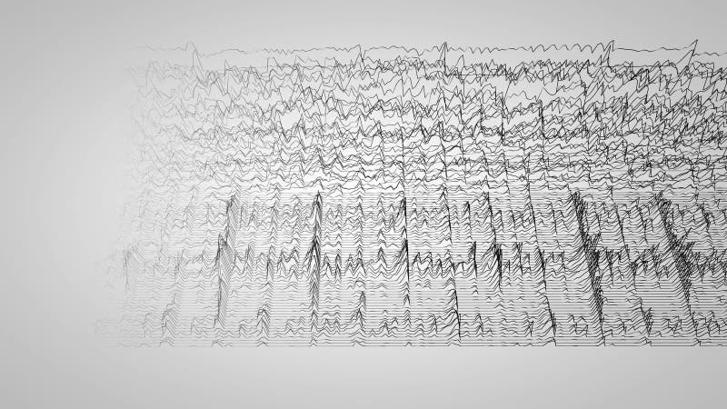 Computer Generated Sound Wave Chart Stock Footage - Video of recording ...