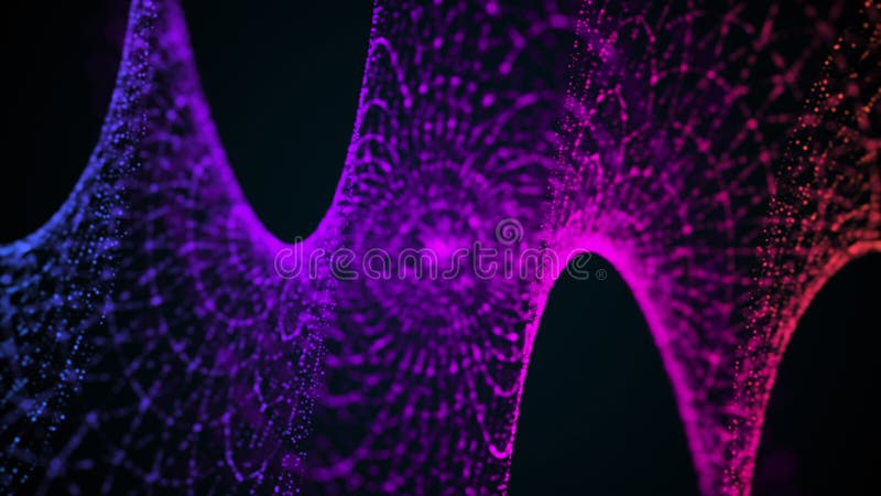 Computer Generated Spiral Organic Shape from Flow Particles. 3d ...