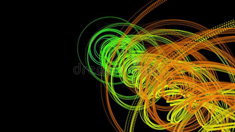 Computer Generated of Spiral Shape Spins Stock Illustration ...
