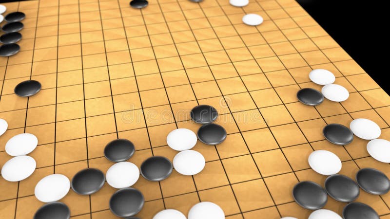 Traditional Strategy Board Game, Go. Stock Footage - Video of board ...