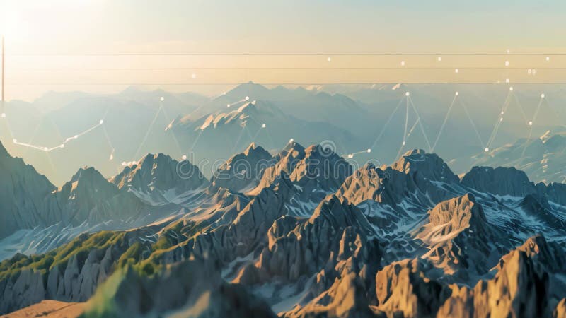 This Computer Generated Video Captures a Majestic Mountain Range with ...