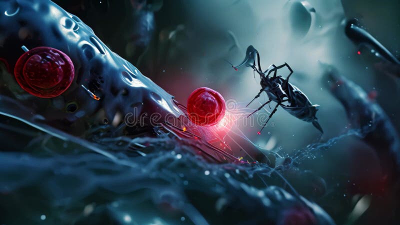 A Computer-generated Video Depicting a Bug Aggressively Attacking a ...