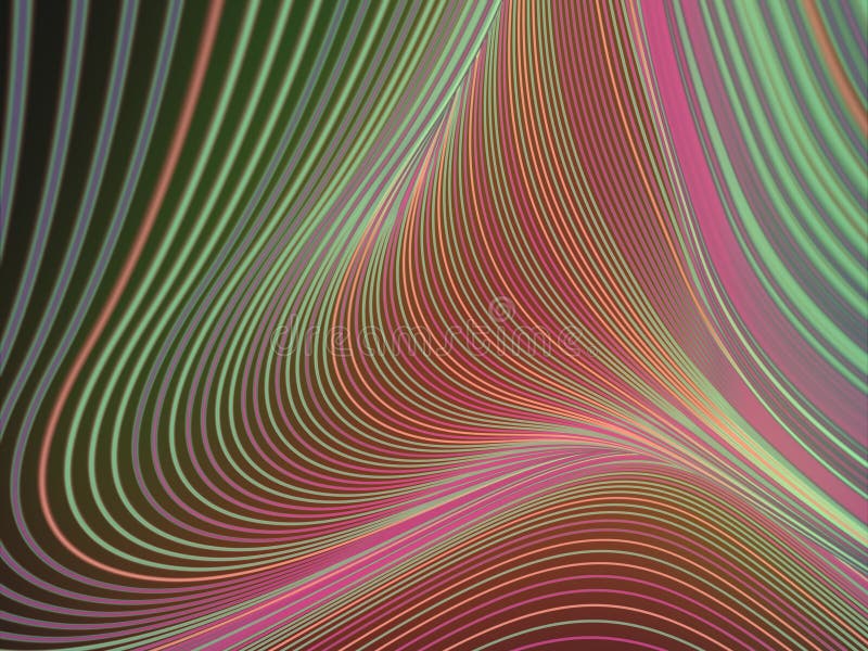 Wave Band Geometric Pattern. Modern Style Abstraction with Composition ...