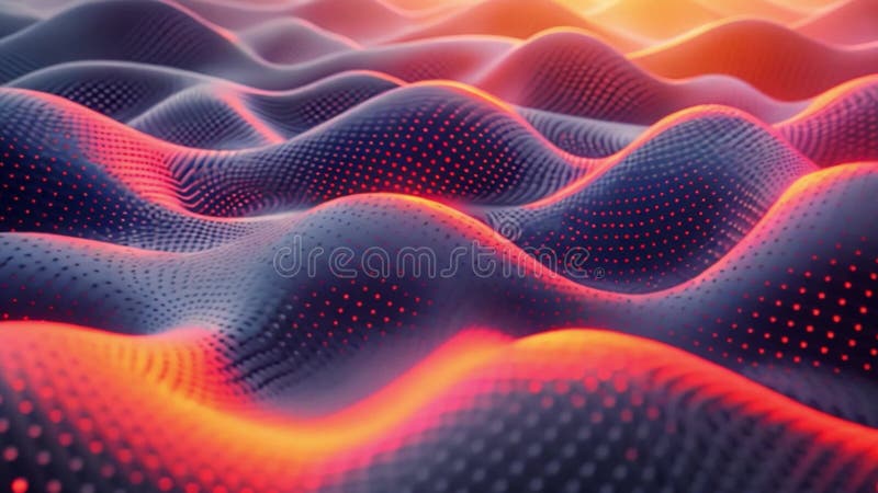 Computer Generated Wave Pattern Stock Footage - Video of digital ...