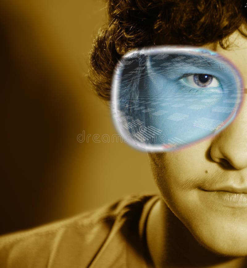 The computer genius stock image. Image of electronic - 20973391