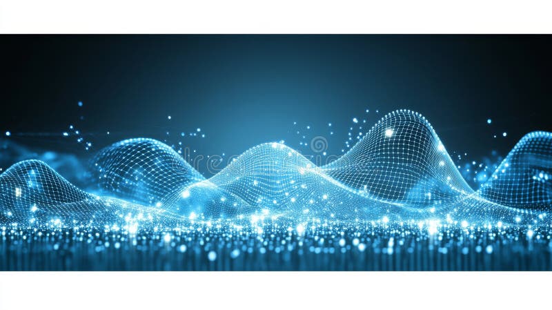 Computer Geometric Digital Connection Structure. Business Intelligence ...