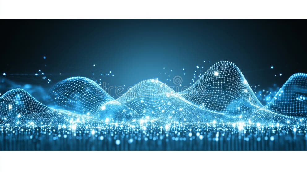 Computer Geometric Digital Connection Structure. Business Intelligence ...