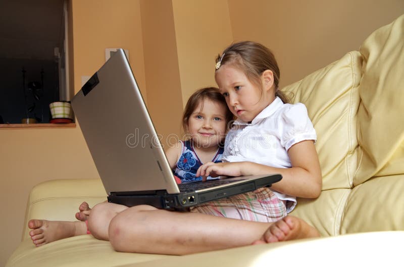 Computer girls stock photo. Image of lifestyles, learn - 11644394