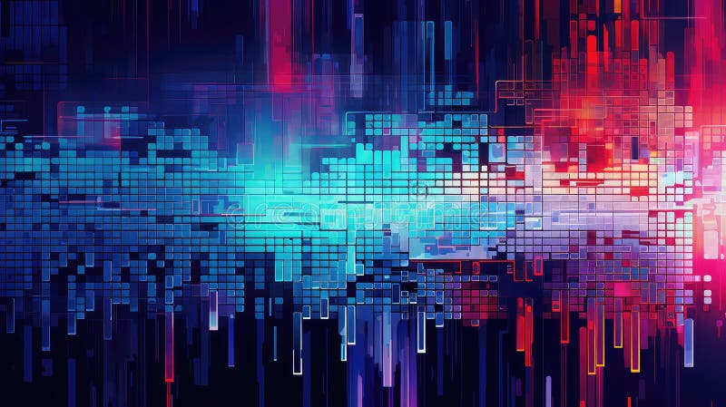 Glitch Techno Alphabet, Digital Distorted Letters, Display Error Font ...