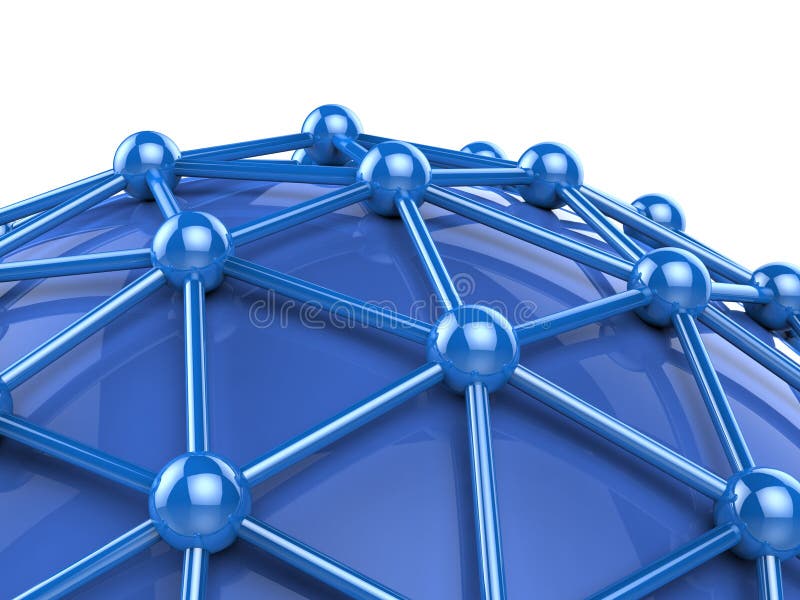 Computer Global Means Network Server and Computing Stock Illustration ...