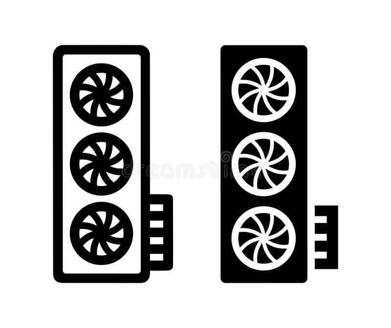 Computer Graphic Card Cartoon Doodle, Vector. Stock Vector ...