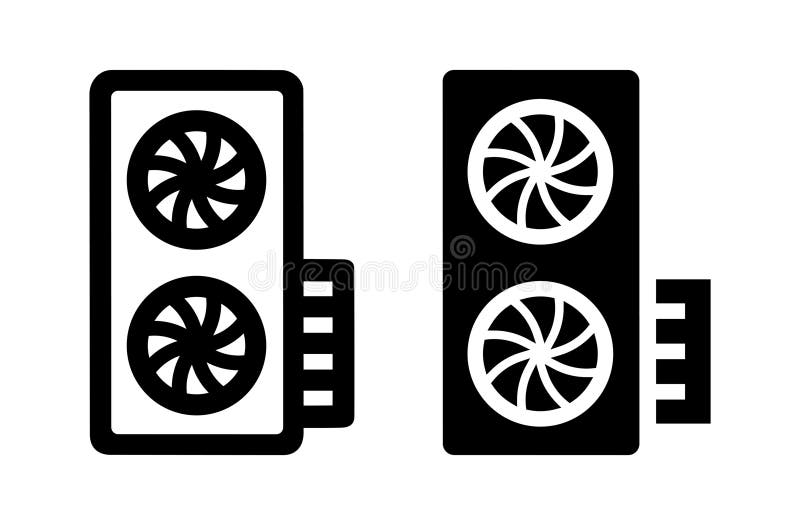 Computer Graphic Card Cartoon Doodle, Vector. Stock Vector ...