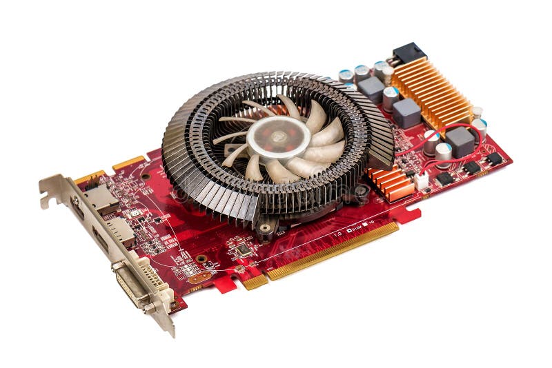 Computer Graphic Card on White Stock Image - Image of ethereum, gaming ...