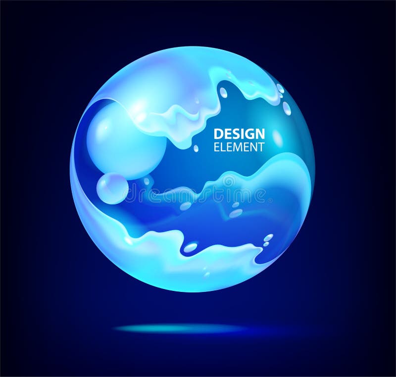 Computer Graphic Sphere Decorated with 3d Petals and Design Elements ...