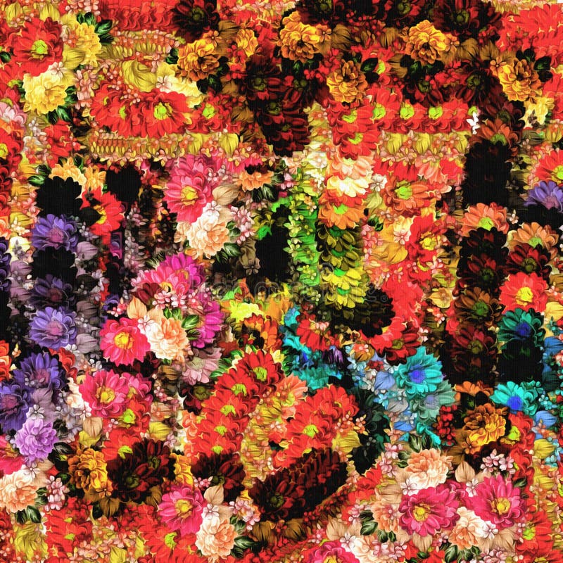 Computer Graphics of Abstract Floral Psychedelic Background Stylization ...