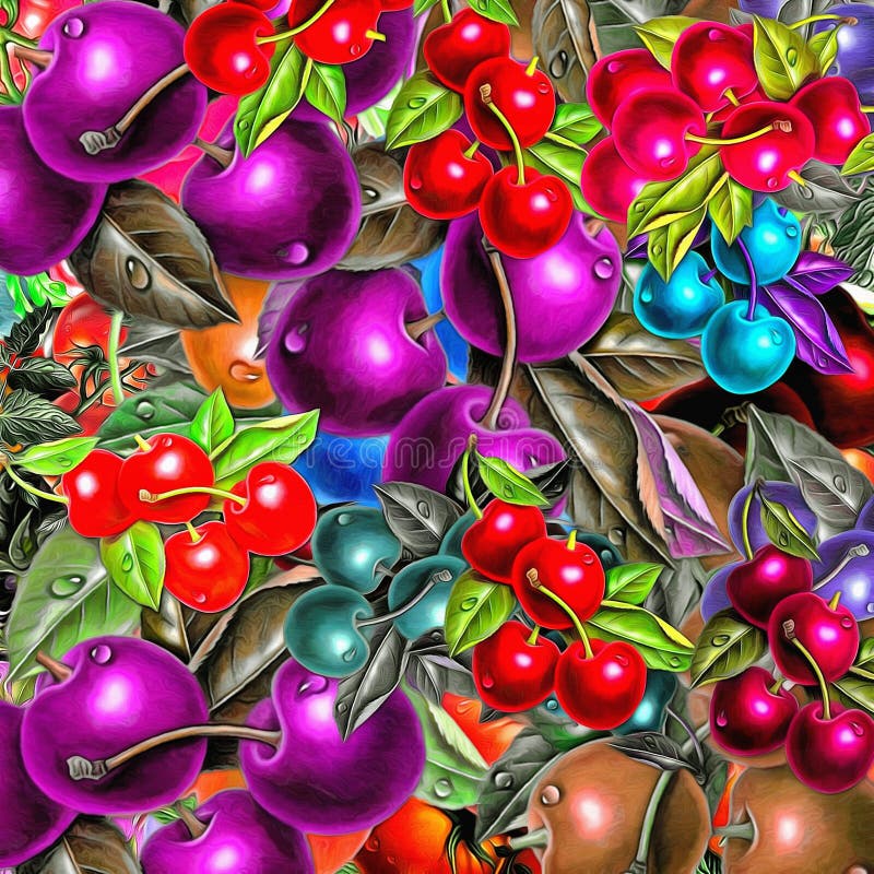 Psychedelic Berries Stock Illustrations – 115 Psychedelic Berries Stock ...