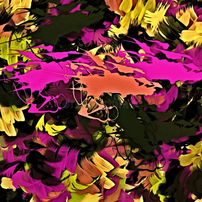 Computer Graphics of the Abstract Psychedelic Background of Colored ...
