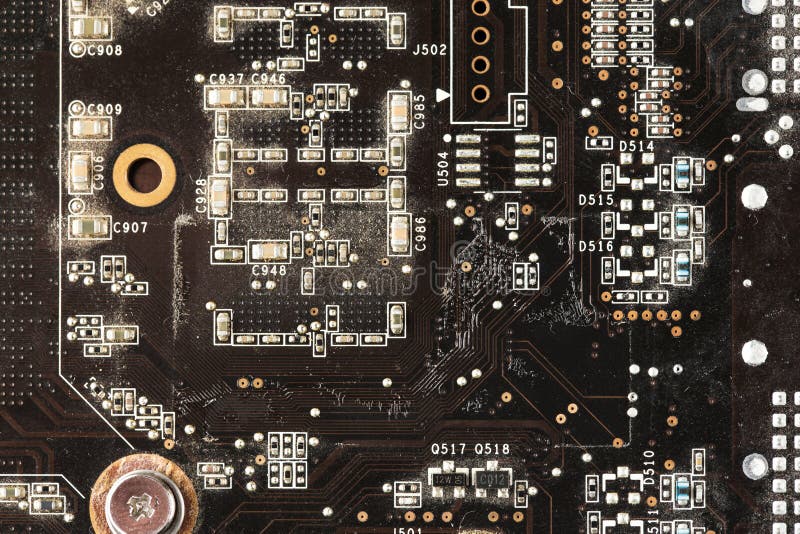 Details of the video card stock image. Image of microchip - 119762579