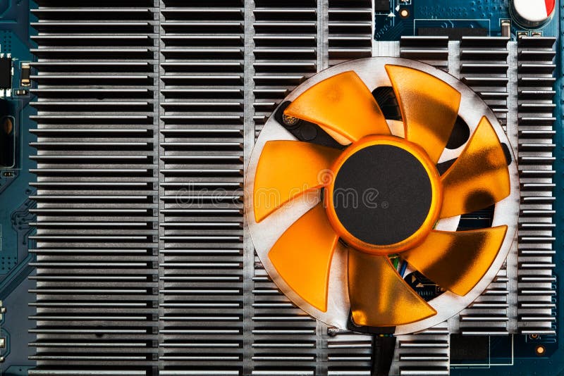 Computer Graphics Card Close-up Stock Image - Image of component ...