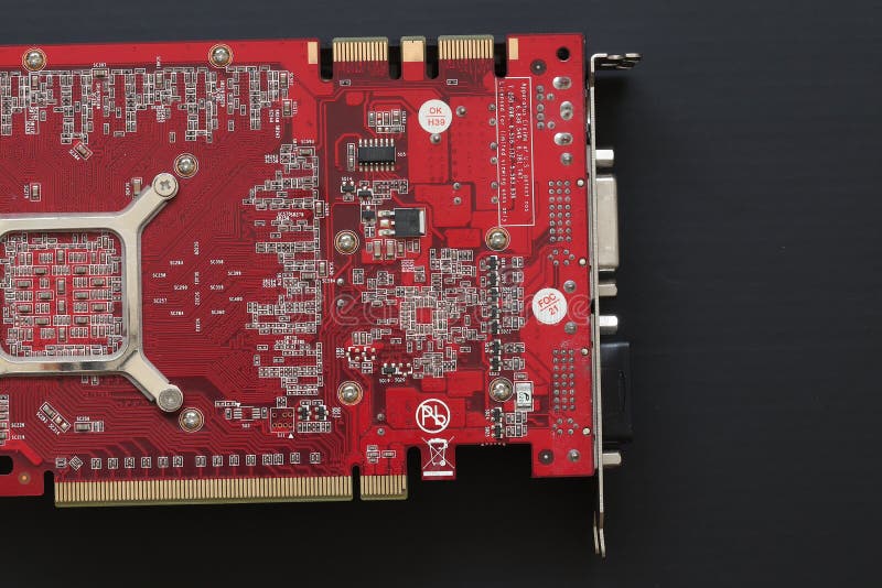 Computer graphics card. stock photo. Image of closeup - 219019920