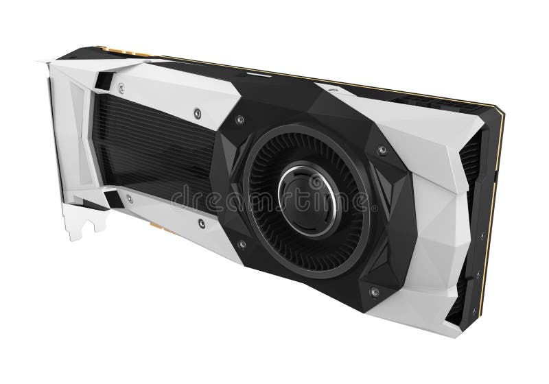 Computer Graphics Card Isolated Stock Illustration - Illustration of ...