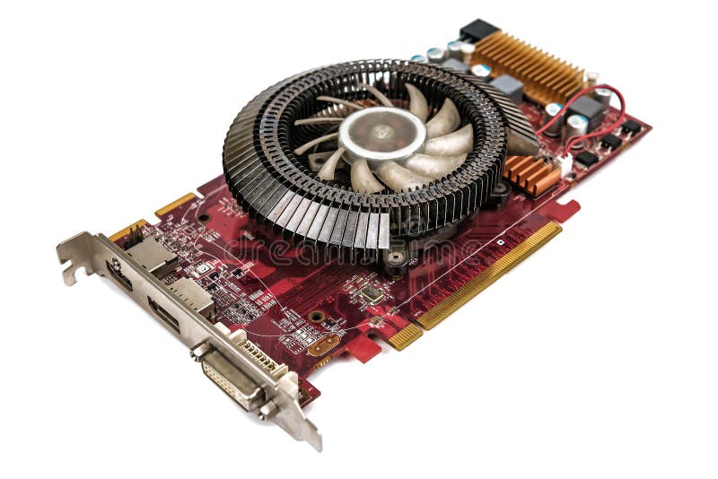 Computer graphics card stock photo. Image of contemporary - 173970596