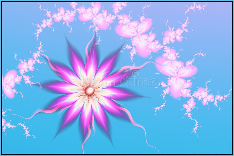 Computer Graphics. Fractal Texture Stock Illustration - Illustration of ...